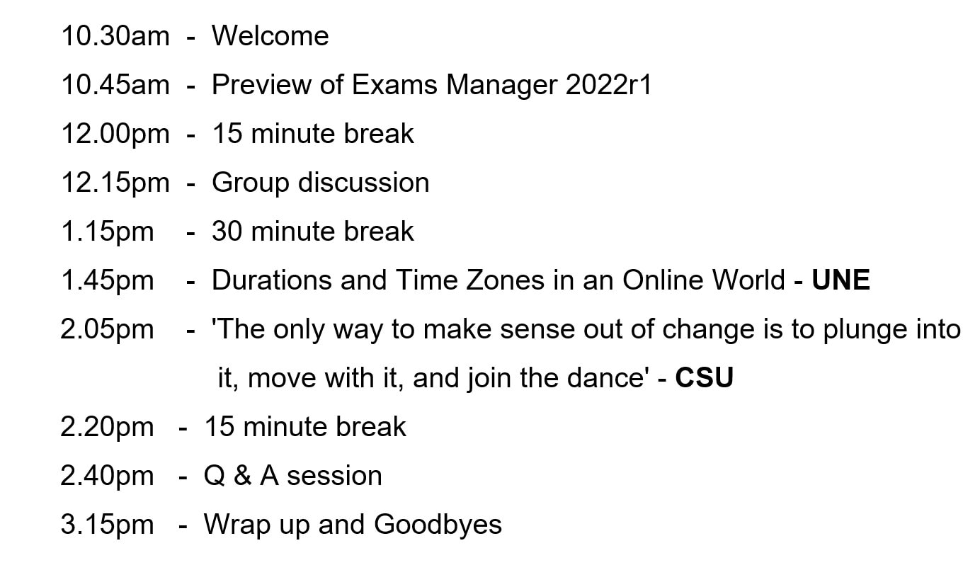 2021 Exams Manager User Group - Databee Business Systems